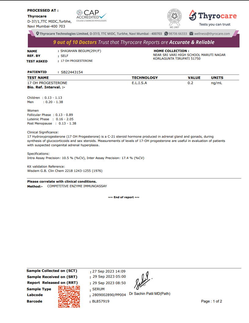 ESR (Erythrocyte Sedimentation Rate) Test Price, Report & Procedure